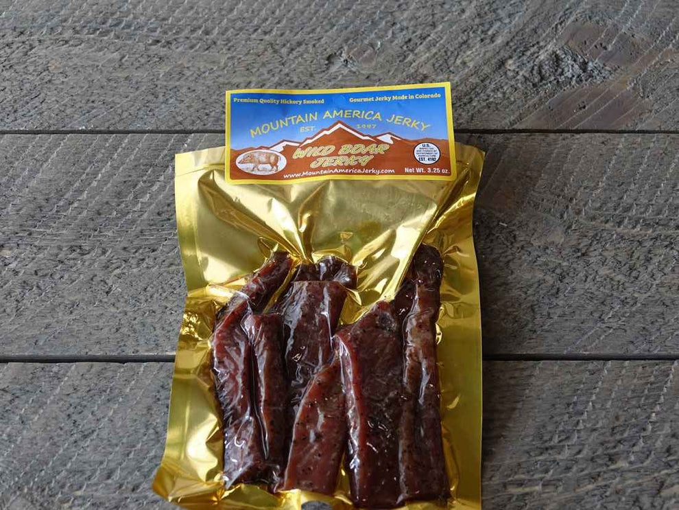 Mountain America Wild Boar Jerky – Bold, Nutty Snack – JerkyBrands