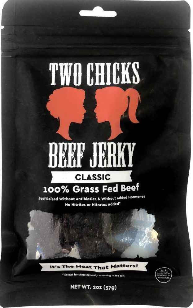 Two Chicks Classic Beef Jerky – Bold, Savory Snack – JerkyBrands